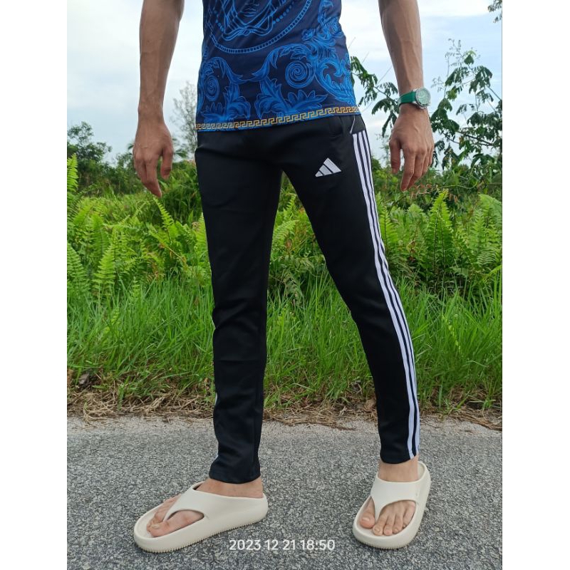 🔥 NEW ITEM 🔥 tracksuit seluar trek adid@s 3stripe 3jalur line calf ...