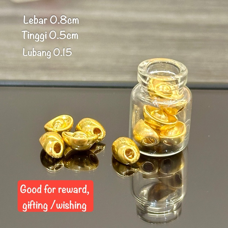 Jongkong emas 999 tulen ( Gold ingot, good for gifting/ mini gift ...