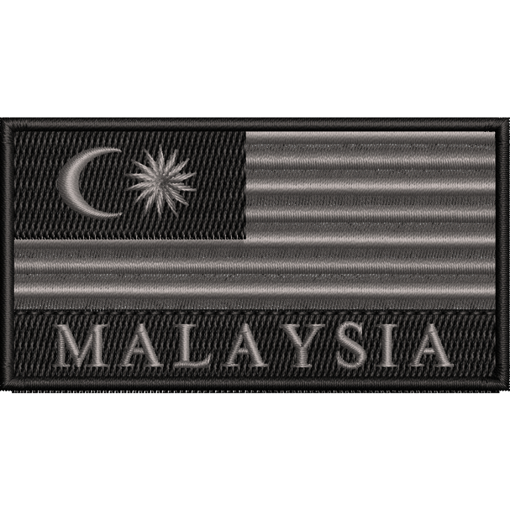 Malaysia Flag patches full stitch 9cm X 5cm | Shopee Malaysia