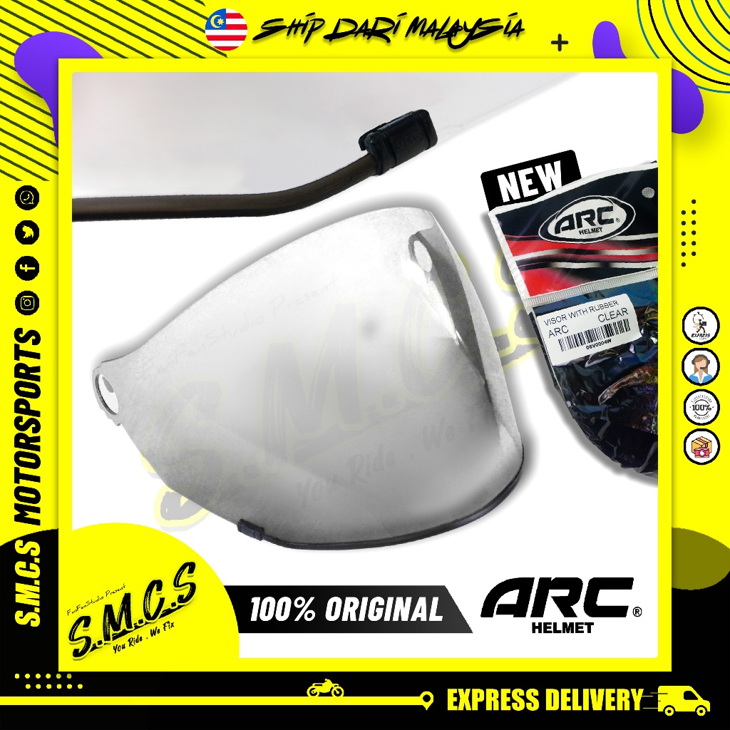 ARC DISCOVERY ASTRO VISOR (NEW) Clear With Rubber Feet [100% ORIGINAL ...