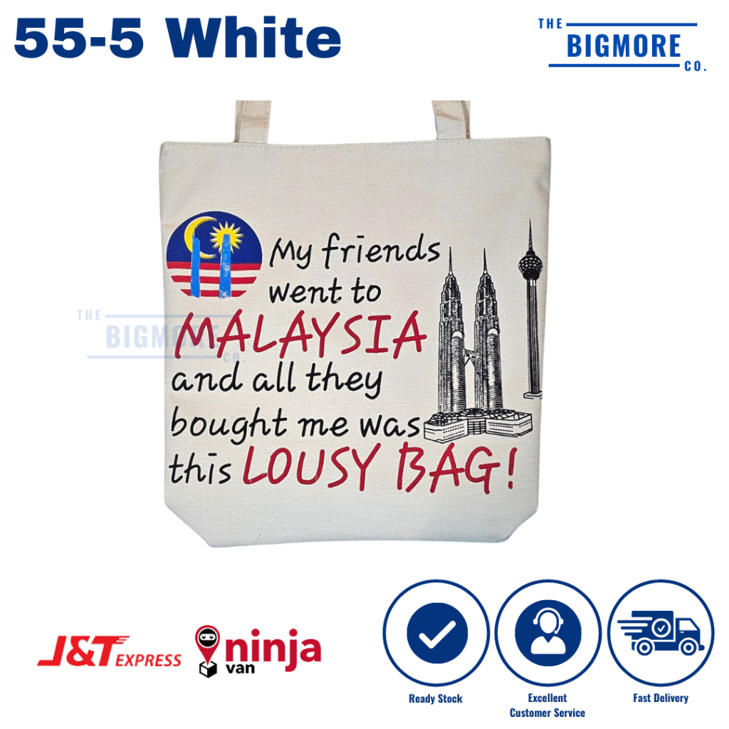 💙Ready Stock💙 40 Designs I Love KL Tote Bags We Are Malaysians City ...