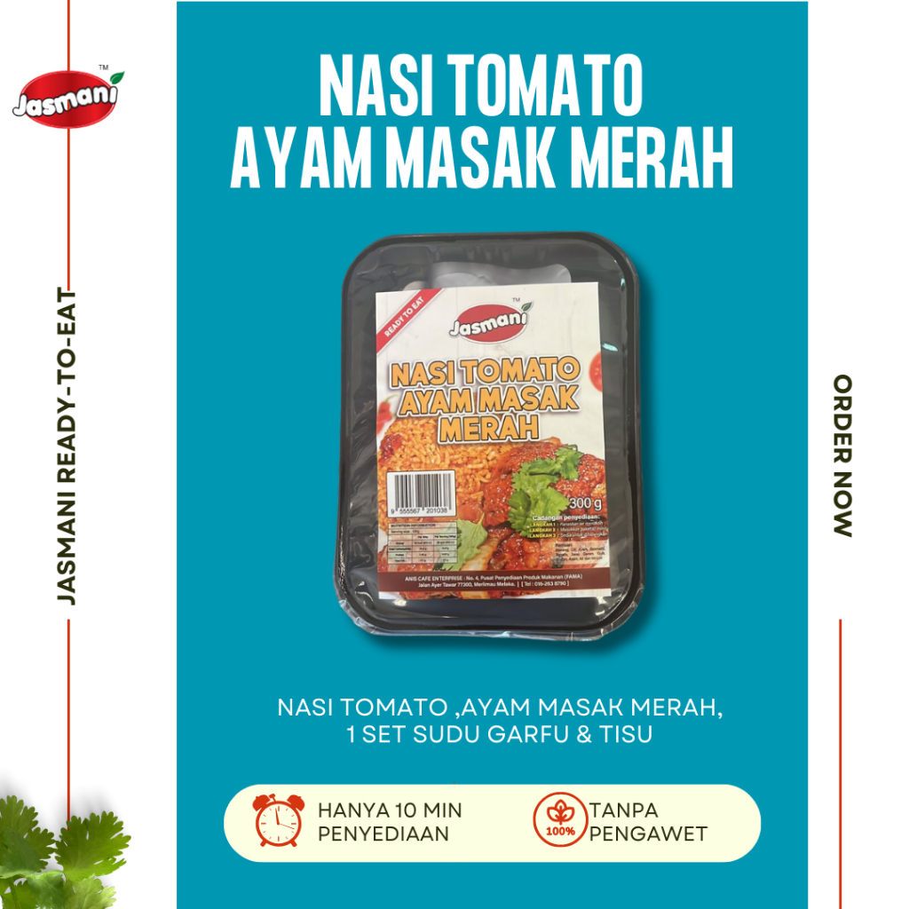 [JASMANI] SET NASI TOMATO BERLAUK READY TO EAT TANPA PEMANAS | Shopee ...