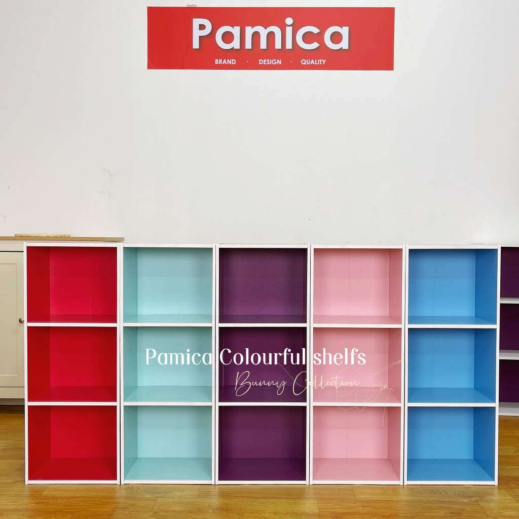 PAMICA Bunny 3Tier Bookshelf Rak buku Home Furniture Wooden ...