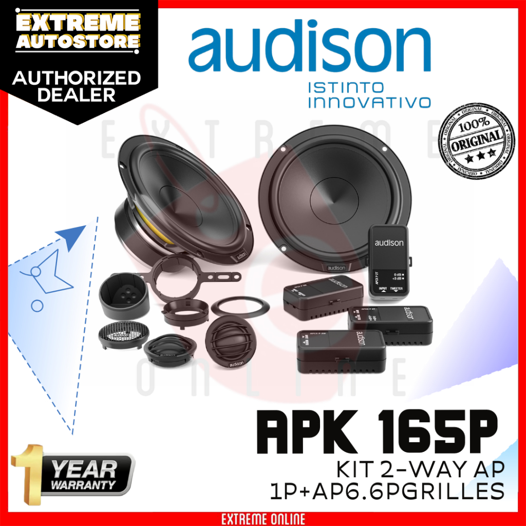 Audison APK 165P Prima Series 6.5" 2-Way Component Speaker Set | Shopee Malaysia