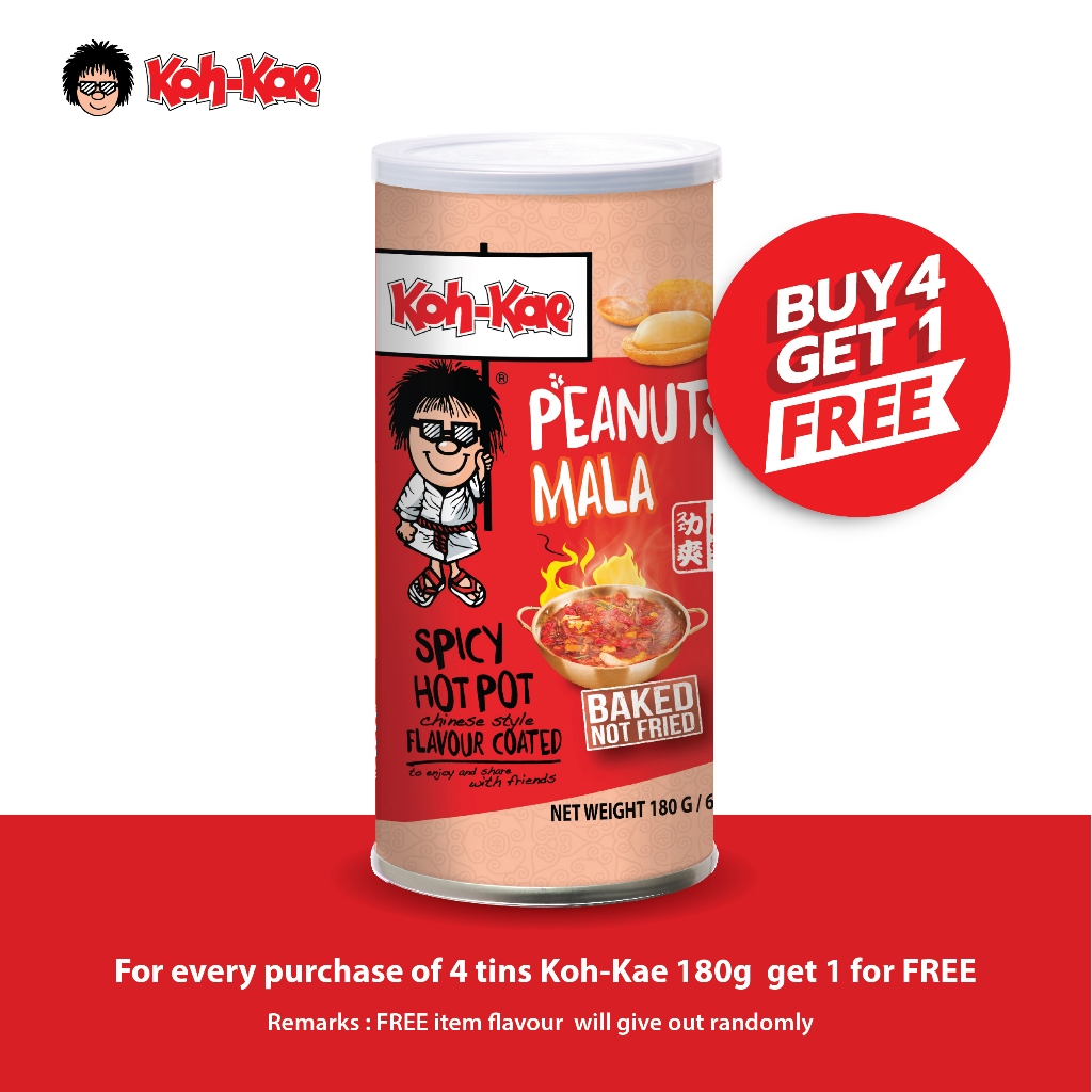 KOH-KAE COATED PEANUT MALA (180G X 2 TINS) | Shopee Malaysia