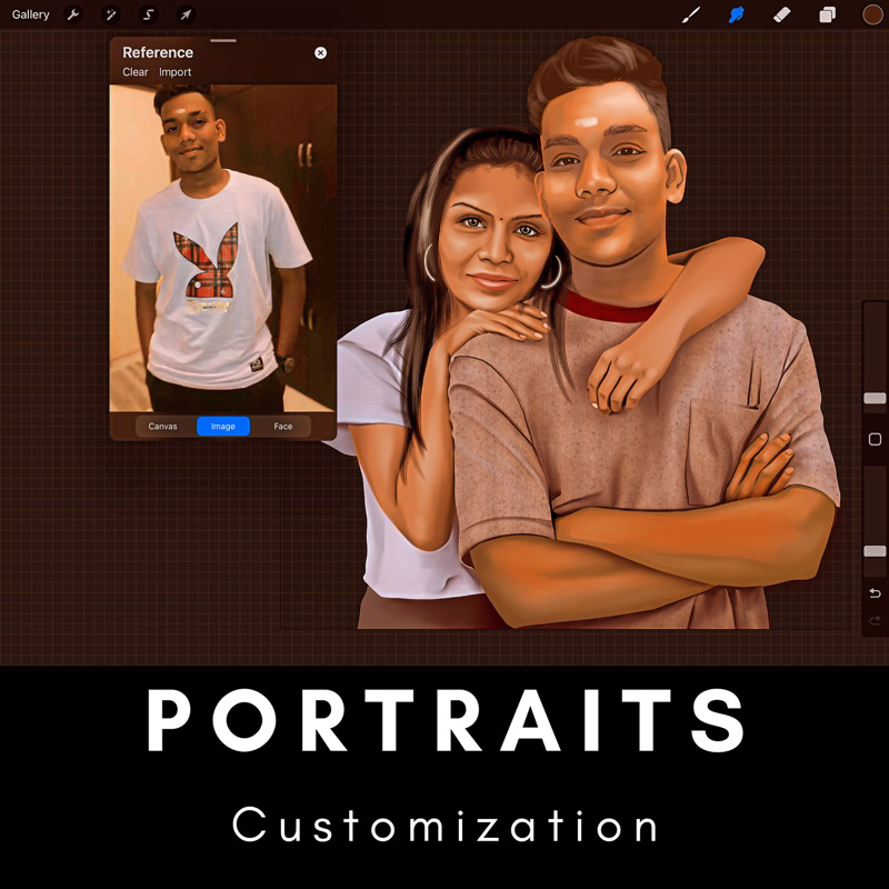 CUSTOM DIGITAL PORTRAITS | Shopee Malaysia