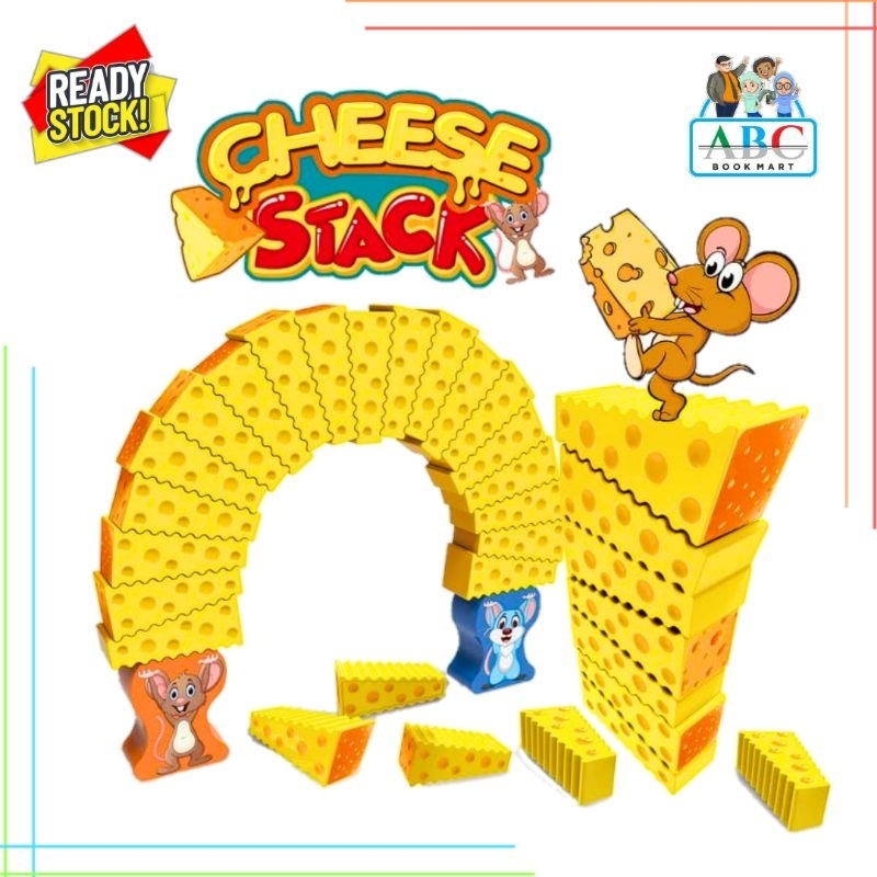 ( READY STOCK ) CHEESE STACK JERRY THE MICE FUN FAMILY KIDS GAME ...