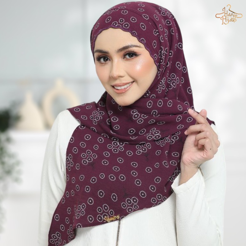 TUDUNG BAWAL KHIMAR SULAM CORAK BUNGA | Shopee Malaysia
