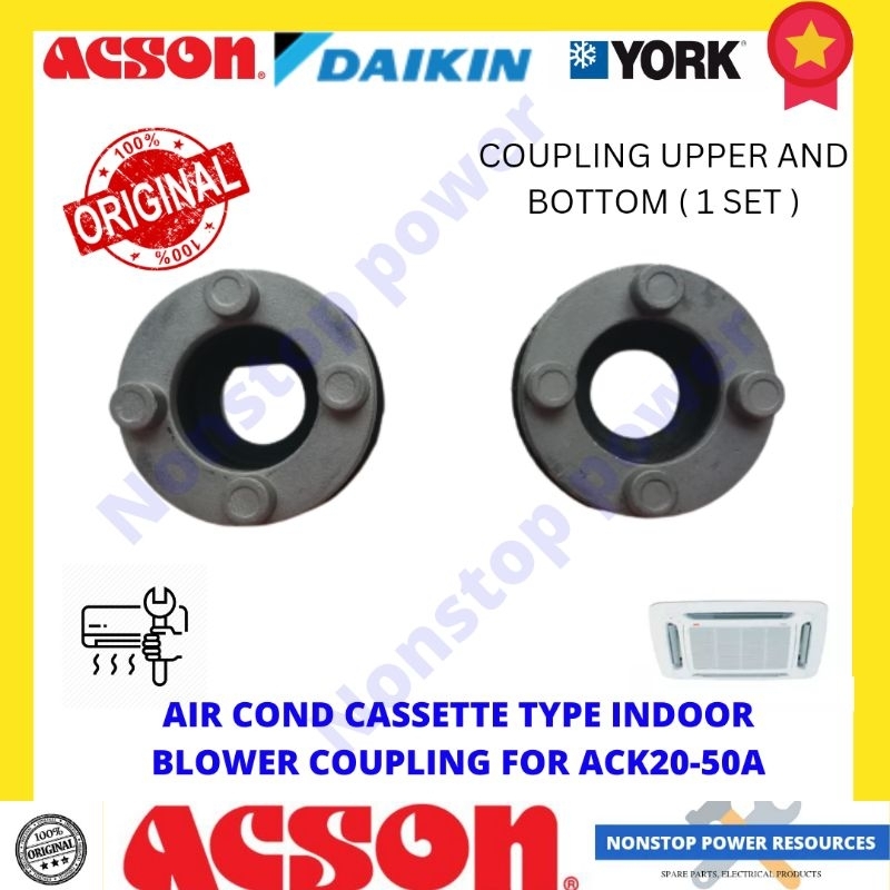 ACSON Original Air Cond Cassette Typ Fan Motor Blower Drum Coupling Top ...