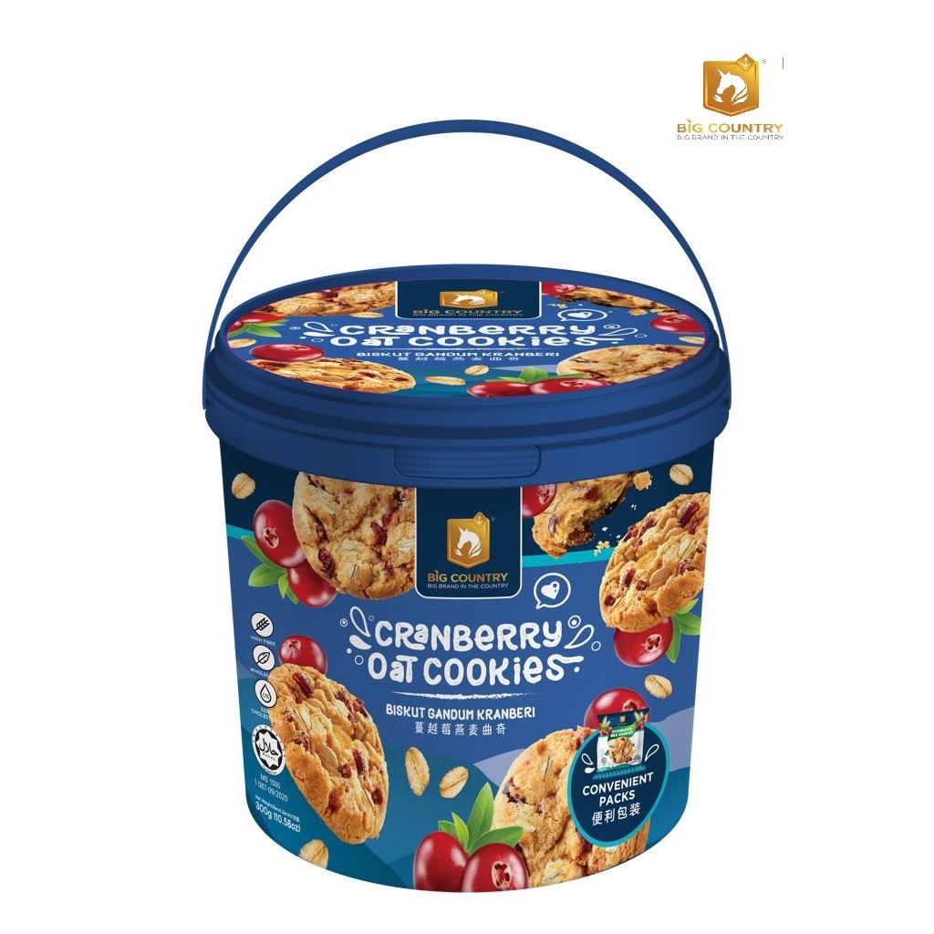 BIG COUNTRY CRANBERRY OAT COOKIES FILLING TUB HALAL | Shopee Malaysia
