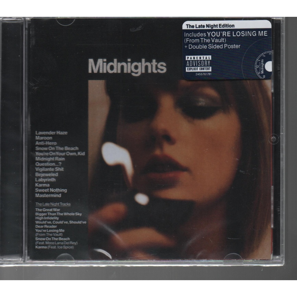Taylor Swift - Midnights ( The Late Night Edition CD ) EU Press Ready ...