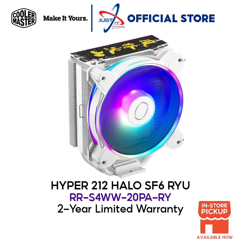 Cooler Master Hyper 212 Halo SF6 RYU CPU Air Cooler RR-S4WW-20PA-RY ...
