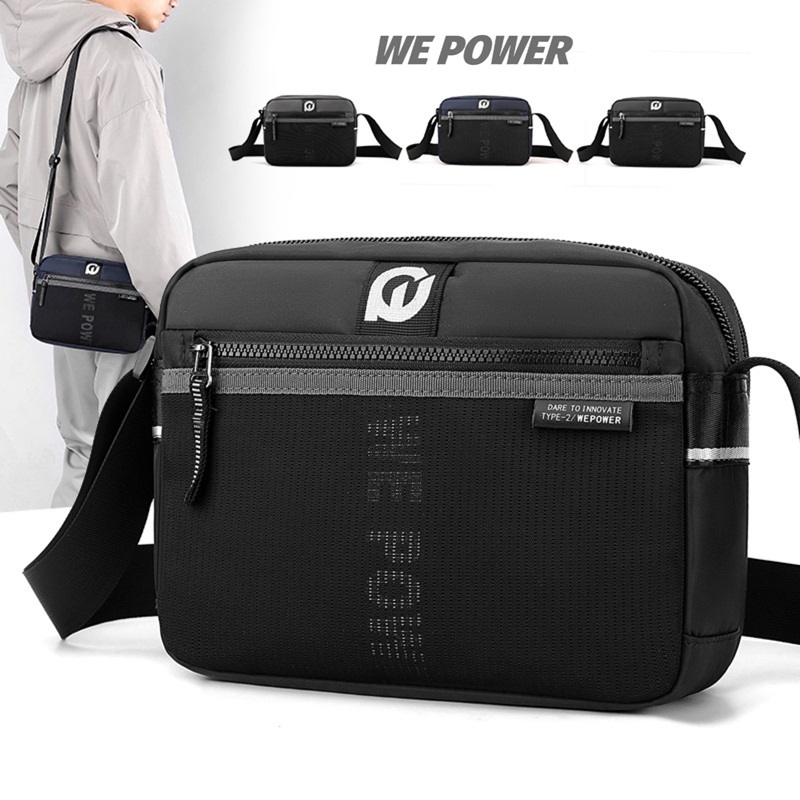 Ready Stock!! WE POWER Fashion Men Sling Bag (M) Size Shoulder Bag ...