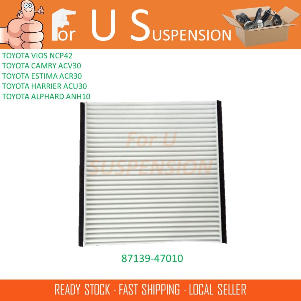 1 PIECE CABIN FILTER - 87139-47010 TOYOTA VIOS NCP42 /CAMRY ACV30 ...