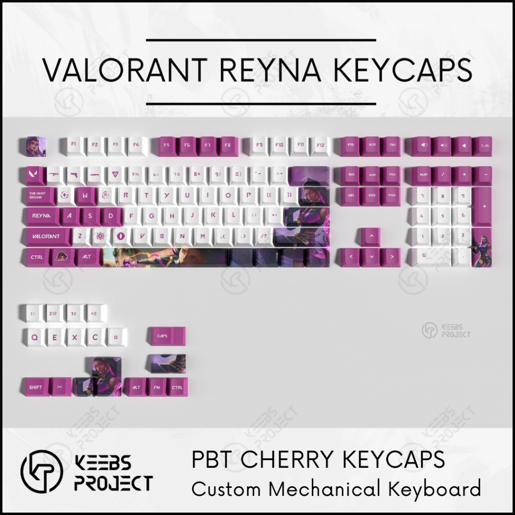 [Ready Stock] Valorant Keycaps Jett Sage Omen Killjoy Reyna Viper Raze ...