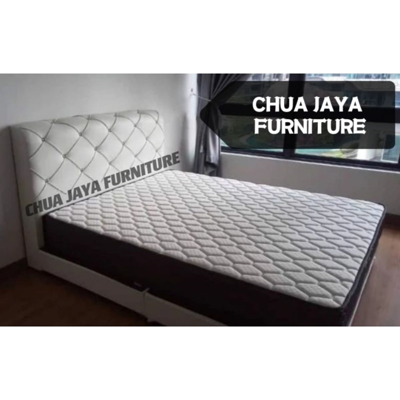 KATIL CHESTERFIELD QUEEN (FULL DIAMOND DESIGN) BEDFRAME 2211 | Shopee ...