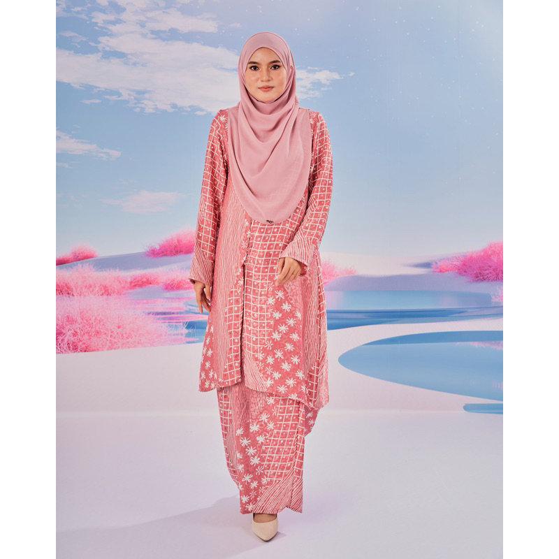 [LUVLA] Baju Kebarung Batik AINA / Batik Crepe Silk / XS-5XL/ Kebarung RAYA 2024 | Shopee Malaysia