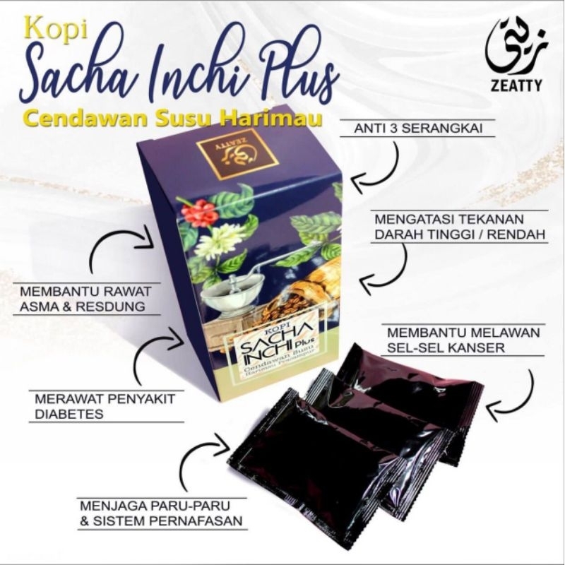 Kopi Sacha Inchi Plus Cendawan Susu Harimau | Shopee Malaysia
