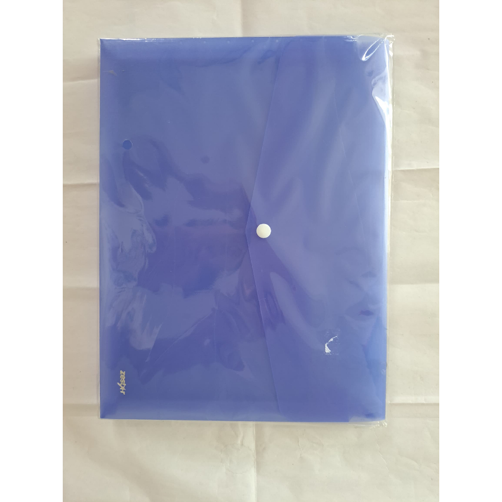 A4 Plastic Button Files / Dokumen Folder Plastik A4 / Poket Fail Butang ...