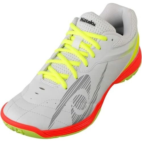 Nittaku Moving Ace Table Tennis Shoes, Co-Developed by YONEX, White ...