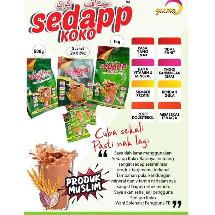 SEDAPP KOKO (MINUMAN SEISI KELUARGA) | Shopee Malaysia