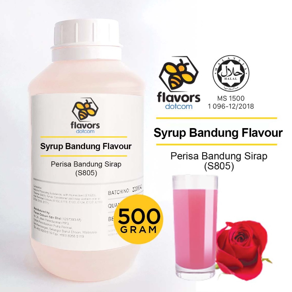 [HALAL] Flavors Dotcom - Syrup Bandung Flavour (500gm) | Shopee Malaysia
