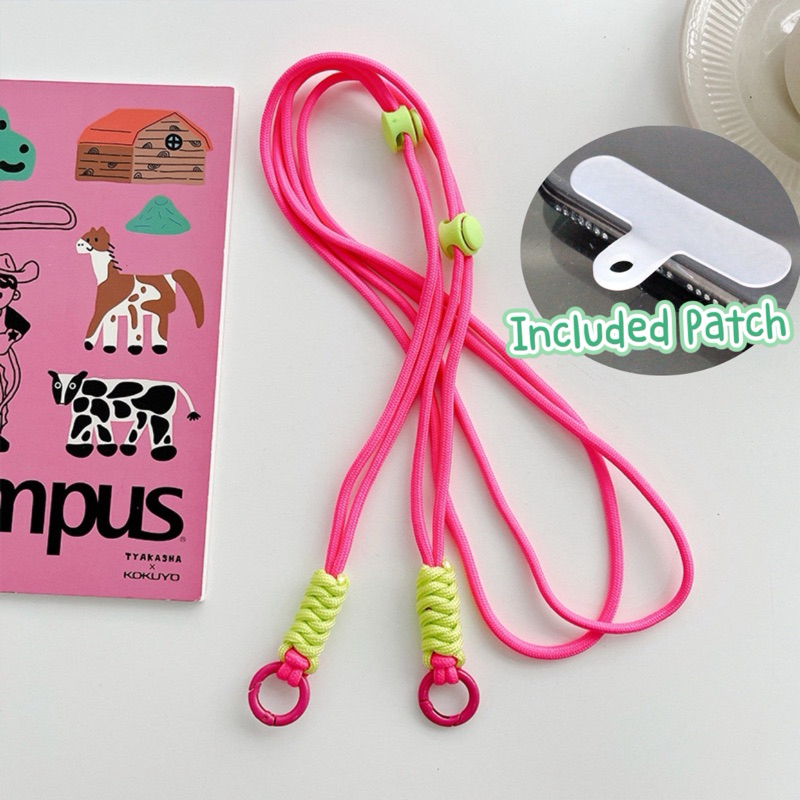 Necklace HandPhone Lanyard Nylon Patch Crossbody Neck Clip Snap Hanging ...