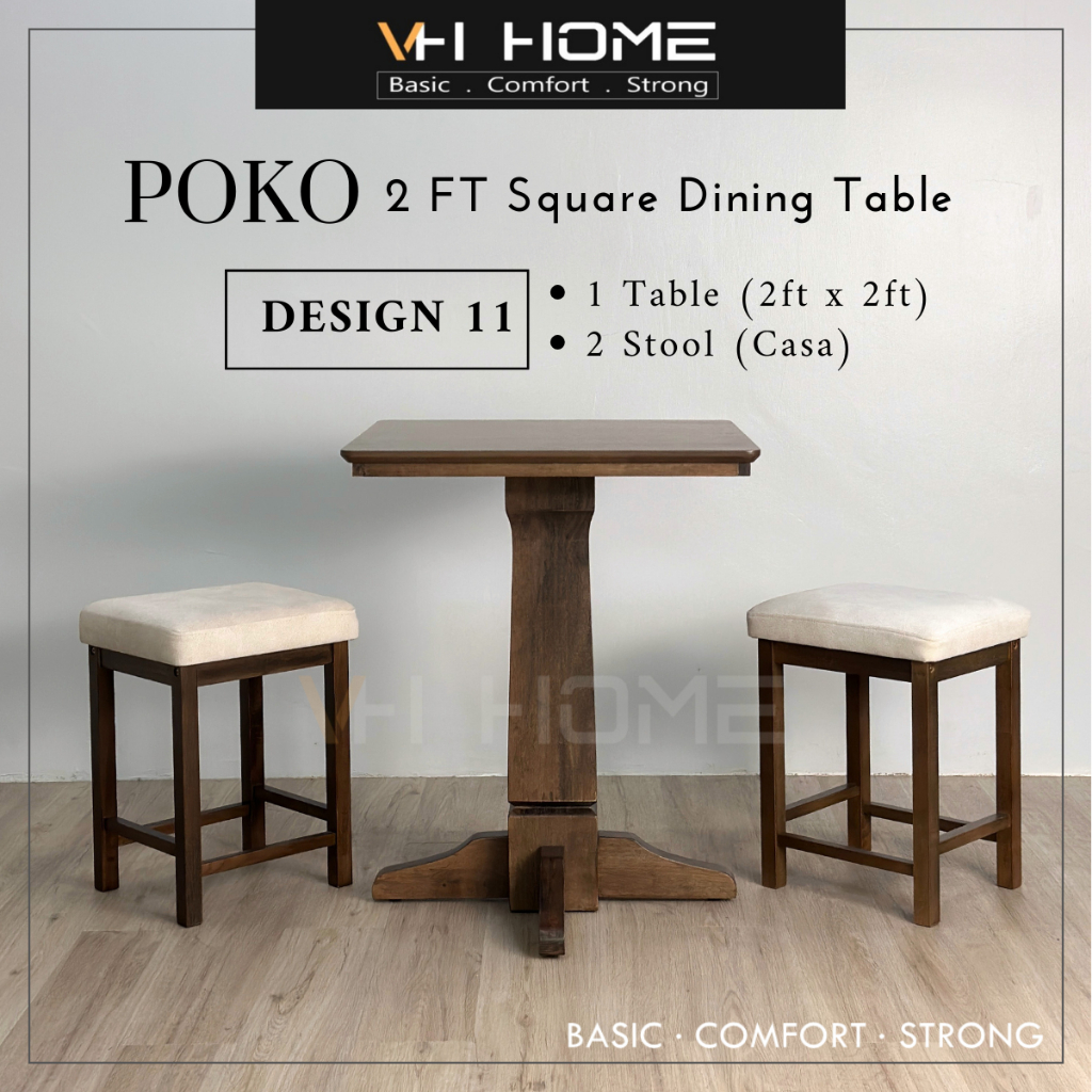 POKO Round Dining Table With Stools Special Modern Design Meja Makan ...