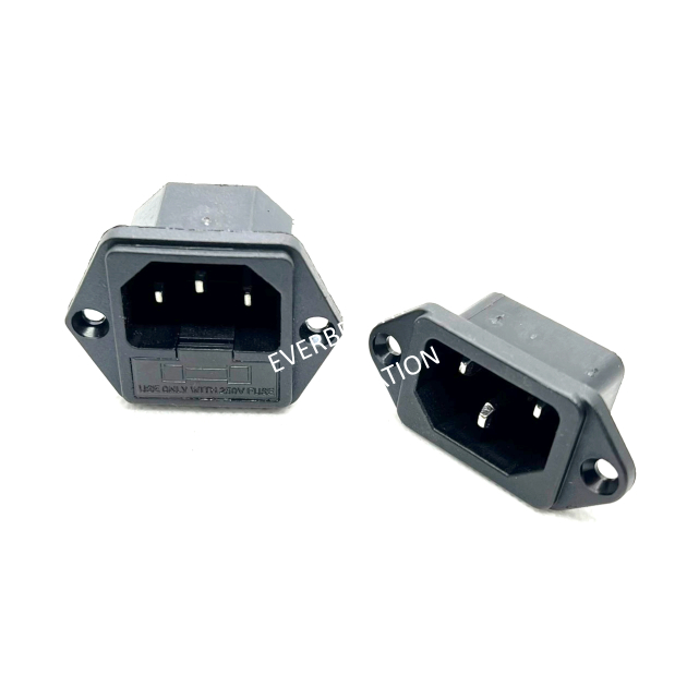 3 Pin IEC 60320 C14 Male Socket Panel Power Inlet Socket Connector ...