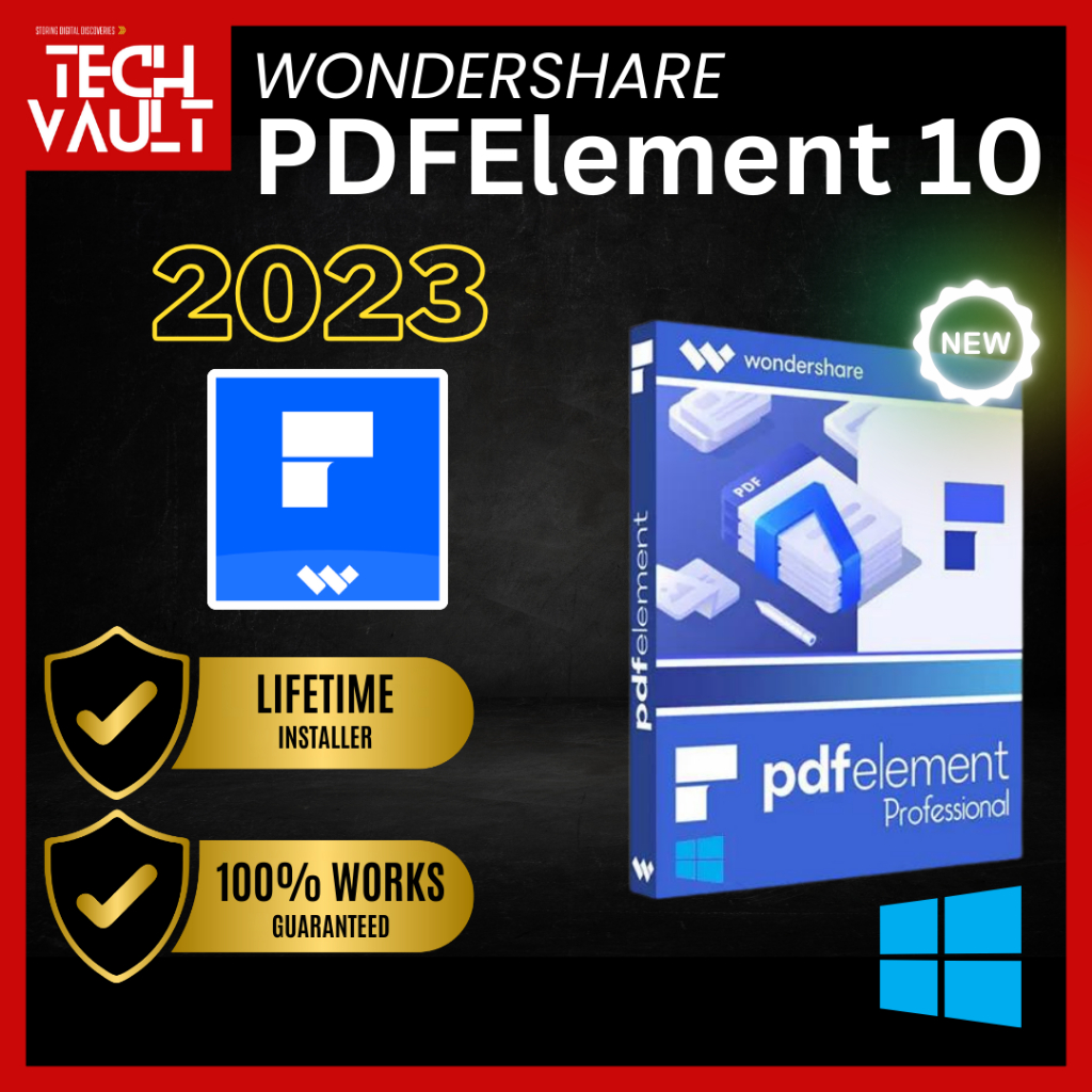 Wondershare PDFelement Professional 10 | Latest 2023 | Windows | Full ...