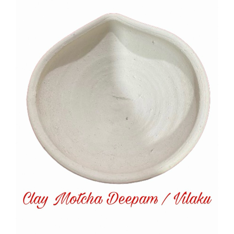 Clay Motcha Deepam/ Vilaku (Clay Oil Lamp) | Shopee Malaysia