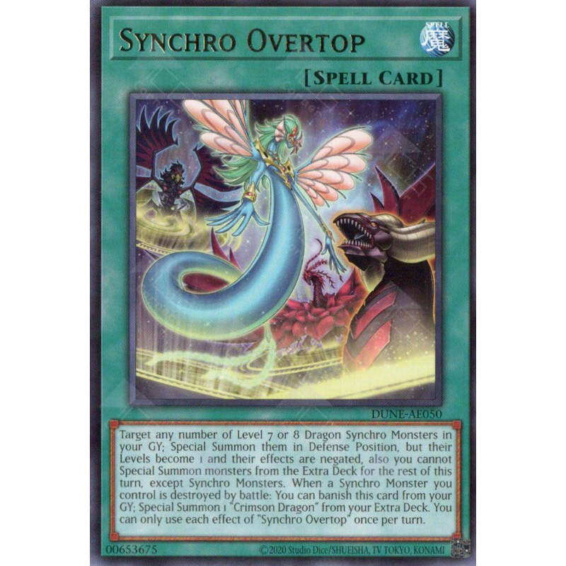 Yugioh DUNE-AE050 Synchro Overtop (R) | Shopee Malaysia