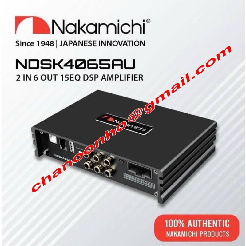NAKAMICHI NDSK 4065AU - 6 CHANNEL 2 IN 6 OUT 15 BAND EQ DSP AMPLIFIER | DSP KERETA | NDSK4065AU ...