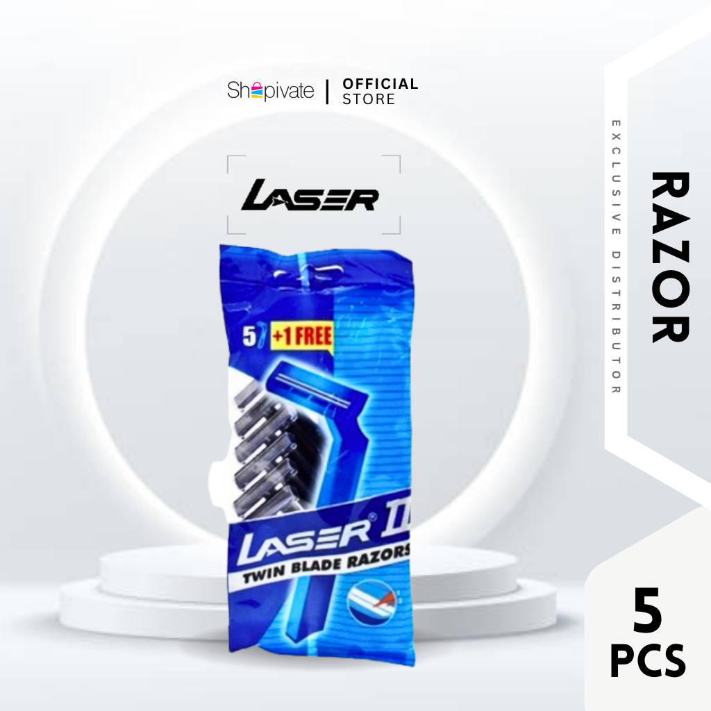 LASER SPORT 3+2 Firm GripTriple Blade Razor (5 PCS) | Shopee Malaysia