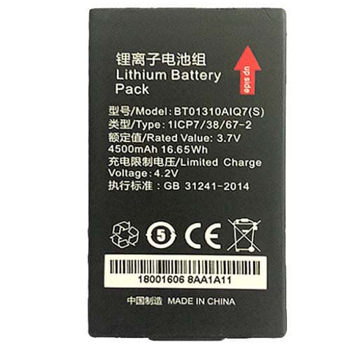 AUTOID Q7 BT01310AIQ7(S) Barcode Reader Battery SEUIC 4500mAh 16.65WH ...