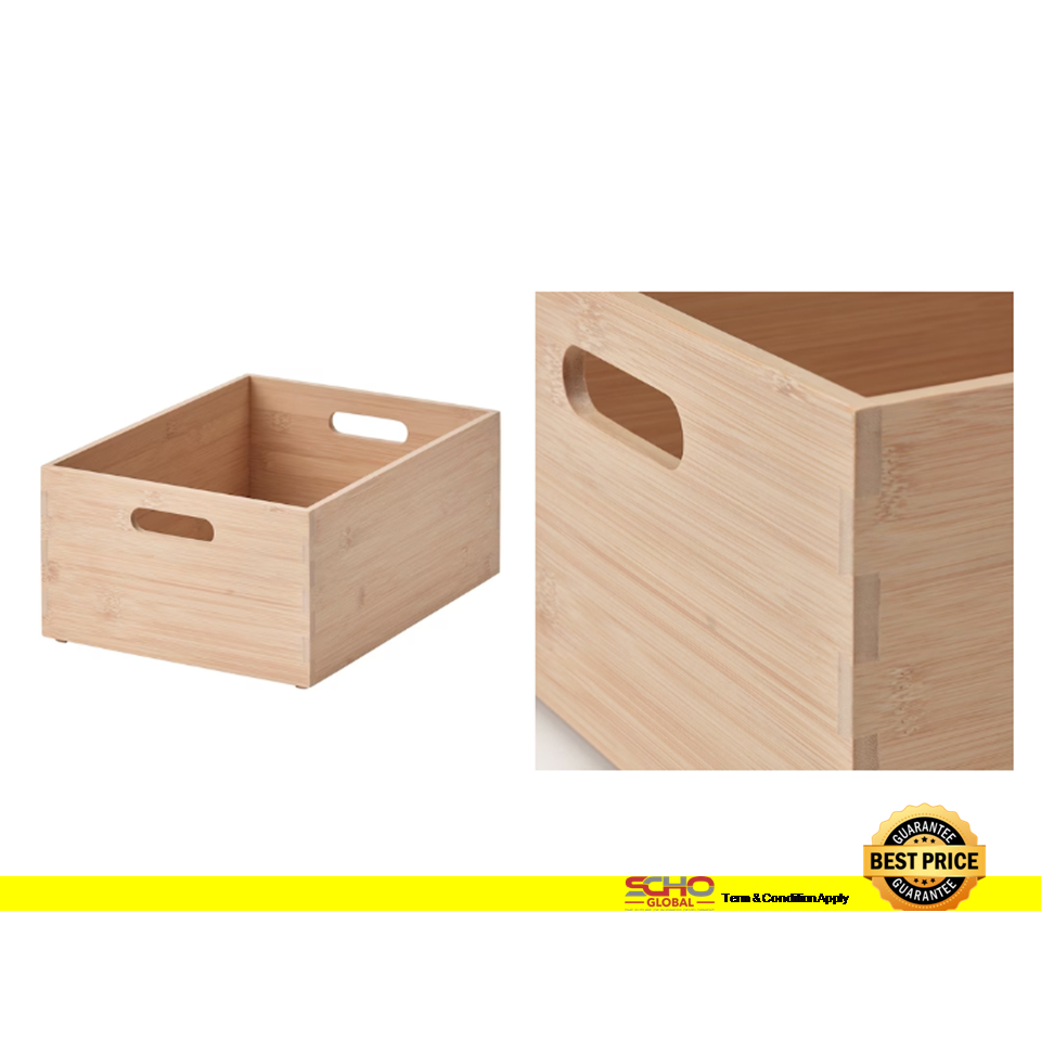 IKEA-UPPDATERA Storage box, light bamboo, | Shopee Malaysia
