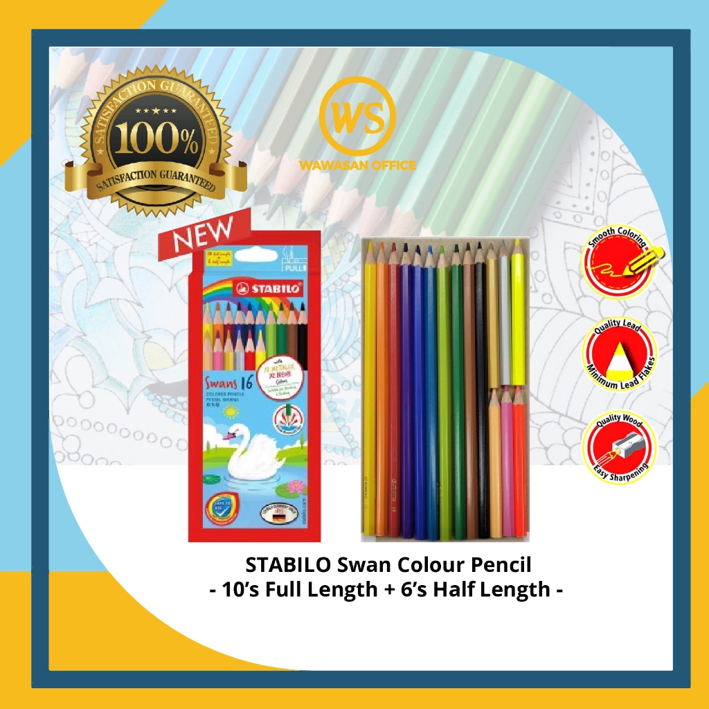 Stabilo Swans Colour Pencil / Stabilo Colour Pencil / Pensel Warna ...