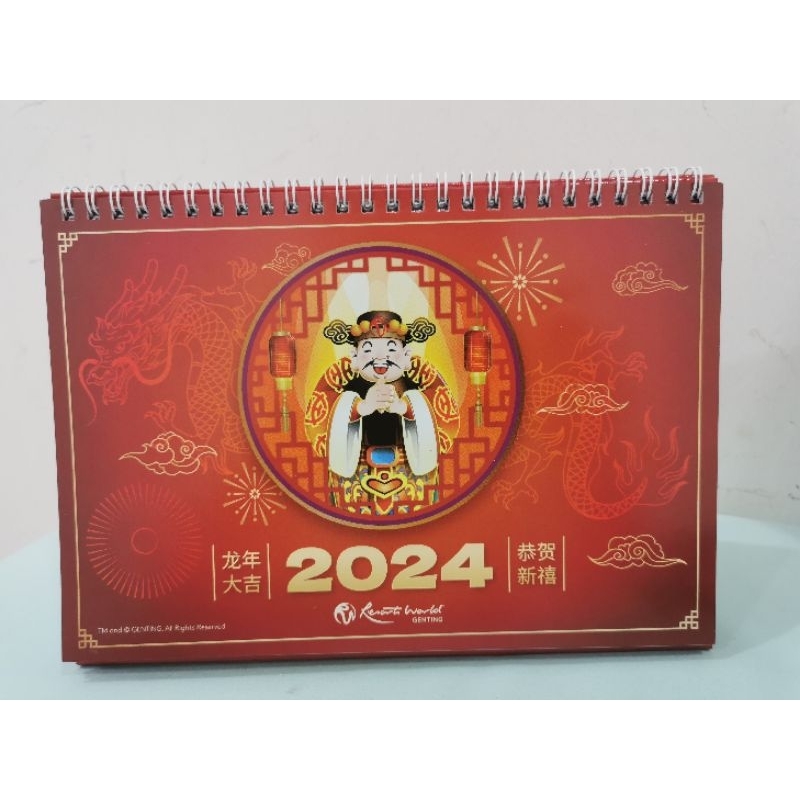 Genting Table and traditional calender (year2024) | Shopee Malaysia