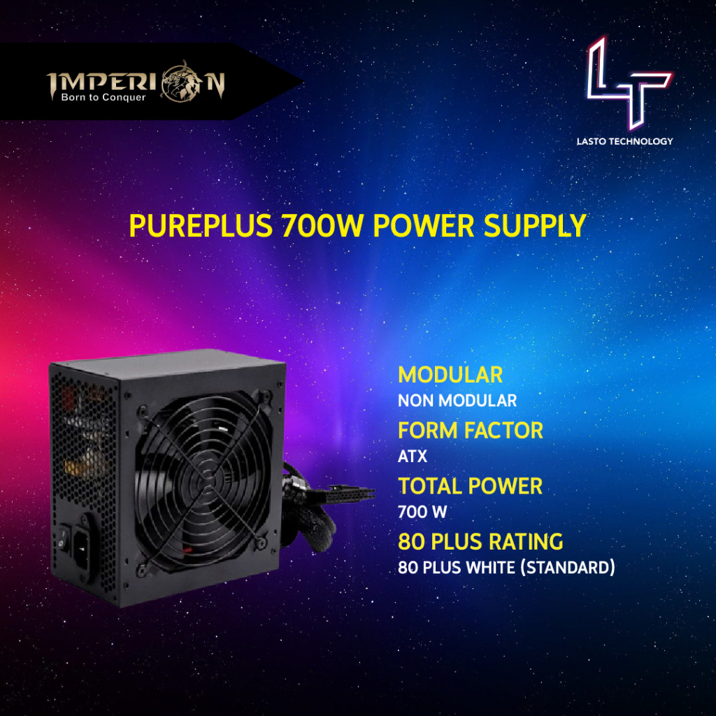 IMPERION PUREPLUS 700W ATX POWER SUPPLY UNIT | Shopee Malaysia