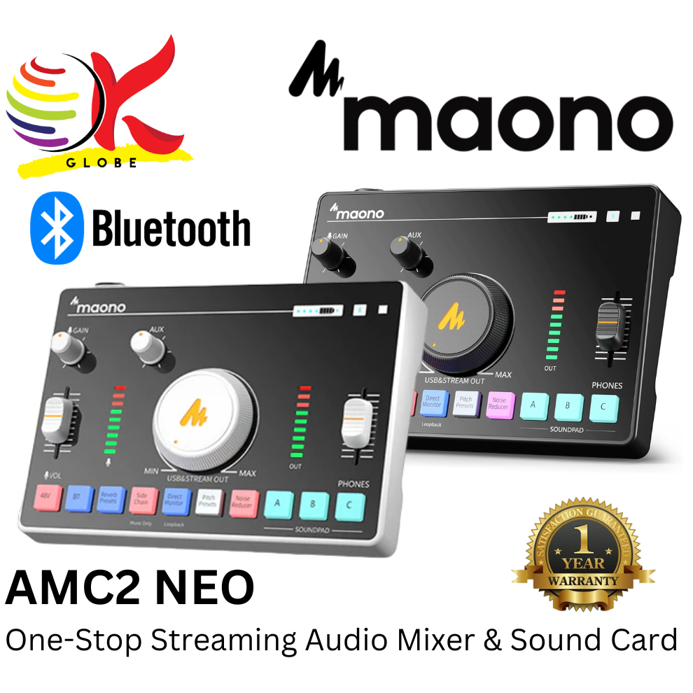 MAONO AMC2 NEO ONE STOP STREAMING AUDIO MIXER & SOUND CARD WITH ...