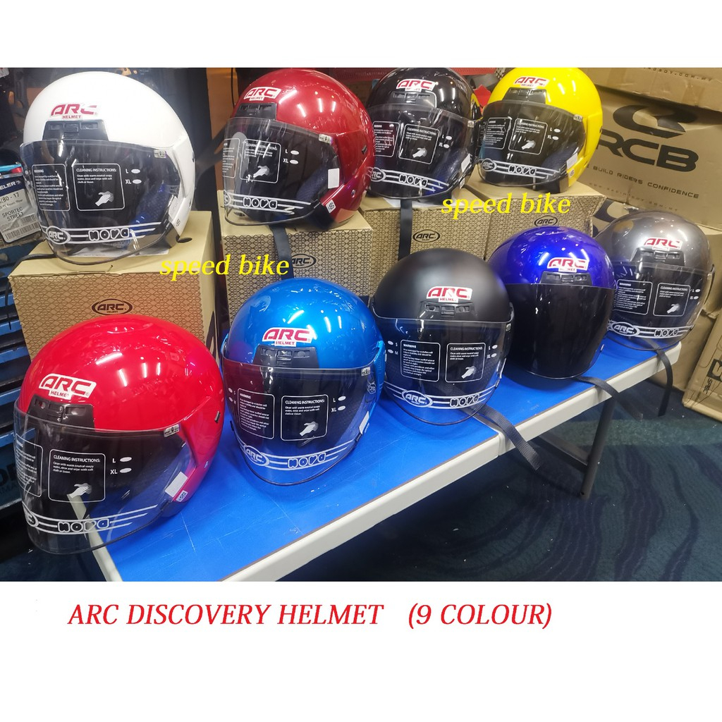 ARC DISCOVERY HELMET (FIBER GLASS) (L /XL)-12 COLOUR | Shopee Malaysia