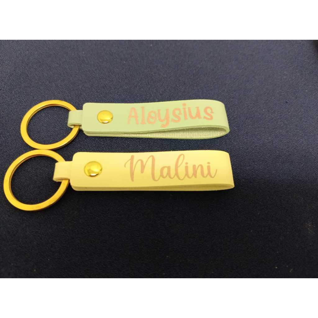 💥SABAH💥 Custom Name PU Leather Keychain | Shopee Malaysia