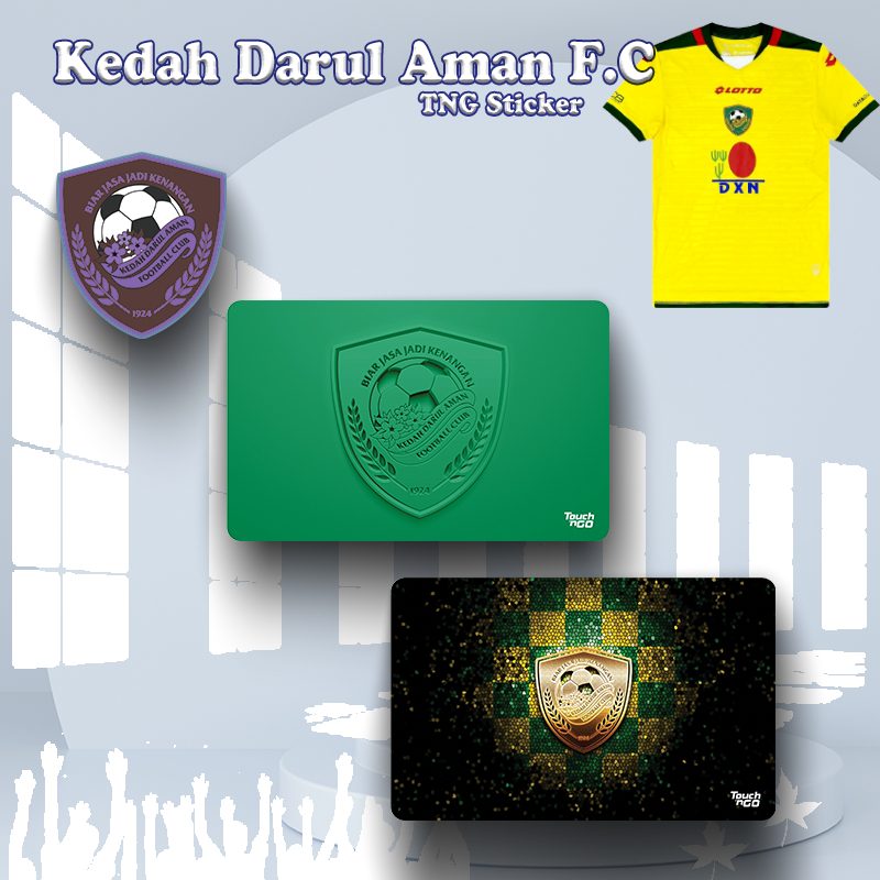 Malaysia Super League Kedah Darul Aman F.C TNG Sticker - Tng Touch N Go ...
