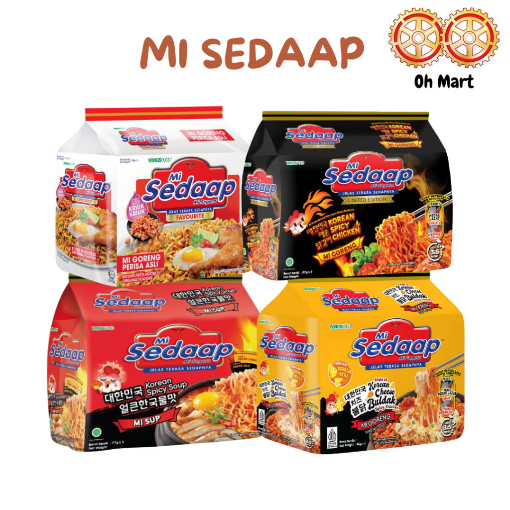 Mi Sedaap Asli/ Korean Spicy Soup/ Korean Spicy Chicken Instant Noodles ...