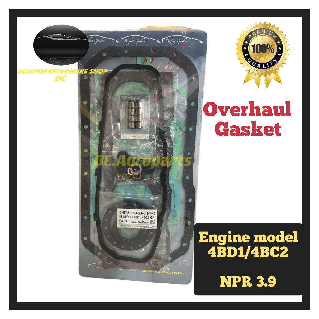 ISUZU NPR 3.3 3.9 4BC1 4BD1 ENGINE TOP OR FULL OVERHAUL GASKET SET ...