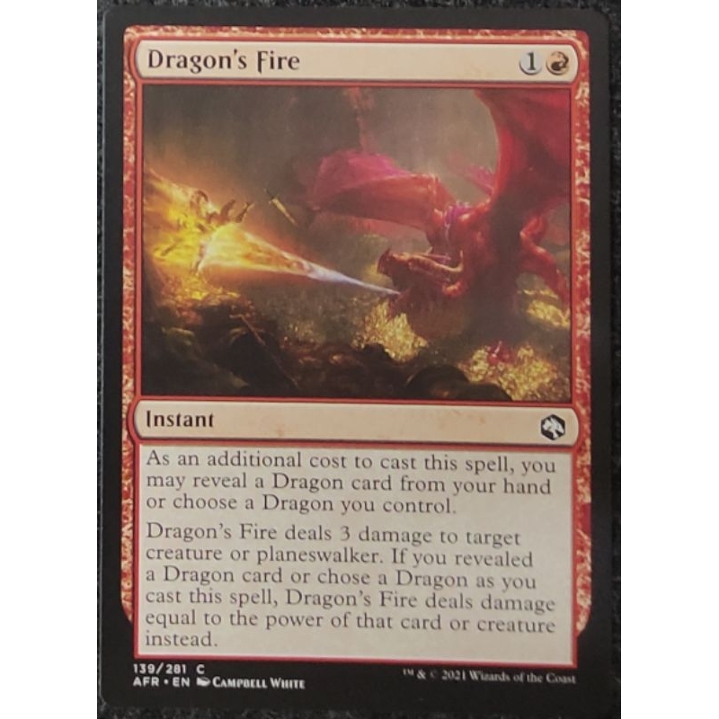 Magic The Gathering : Dragon's Fire Common D&D Adventure in the ...