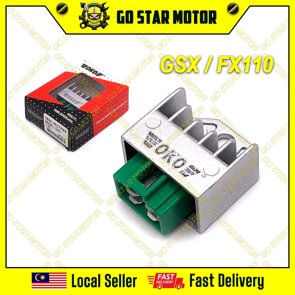 SUZUKI GSX110 GSX FX FX110 Rectifier Regulator Katau Katab OKO | Shopee Malaysia