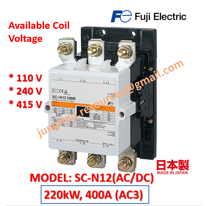 FUJI ELECTRIC SC-N12 CONTACTOR (OPERATED AC/DC) | Shopee Malaysia