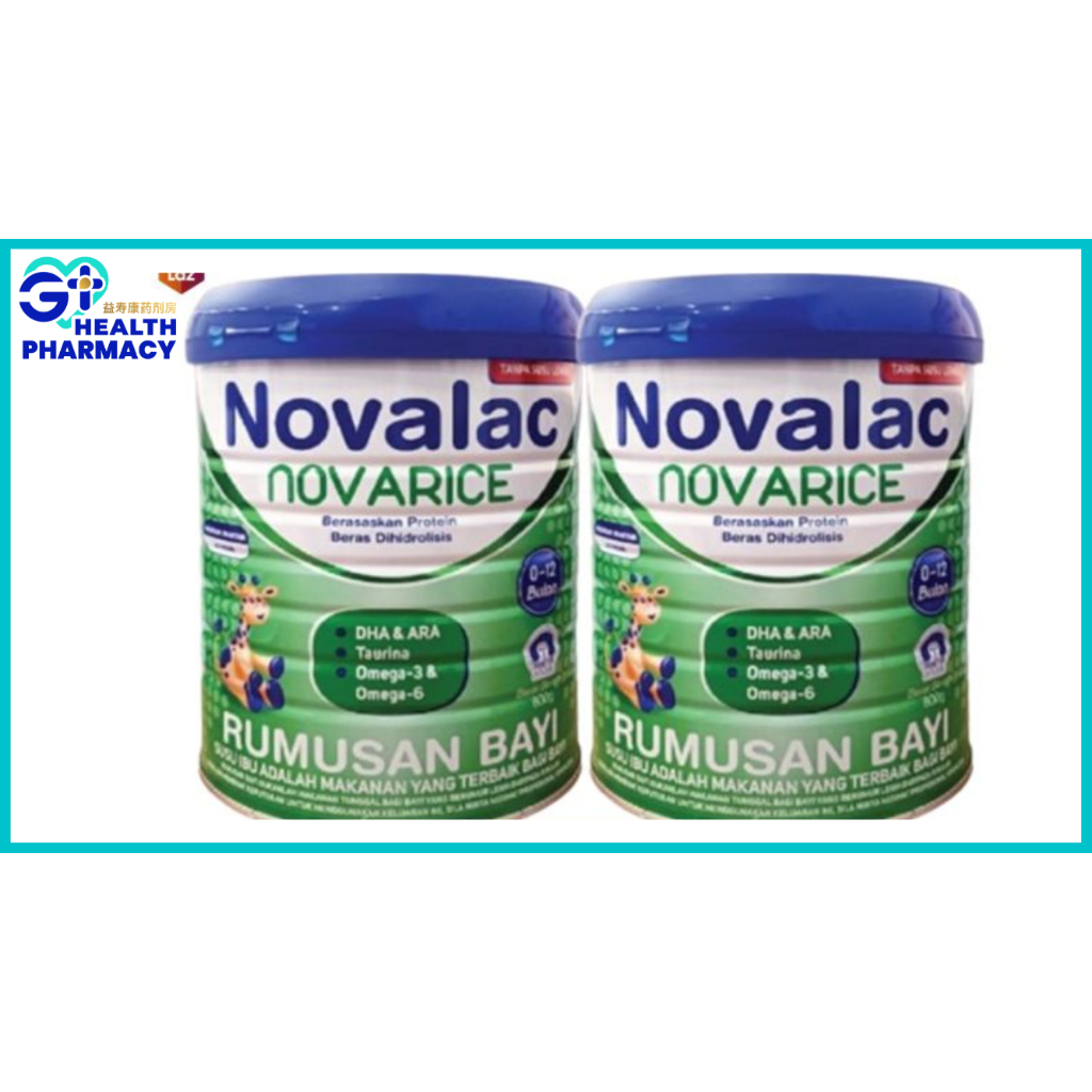 Novalac Novarice Infant Formula Susu Beras (0 - 12 months formula) 800g x 2 (twin pack) EXP: 09/ ...