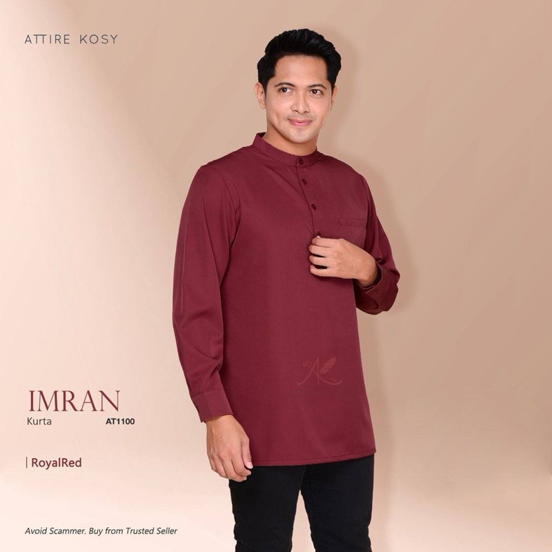 OFFER🔥 Imran Kurta AT1100 - Kurta Raya Sedondon. Baju Melayu. Cekak Musang. Kurta Dewasa. Kurta ...